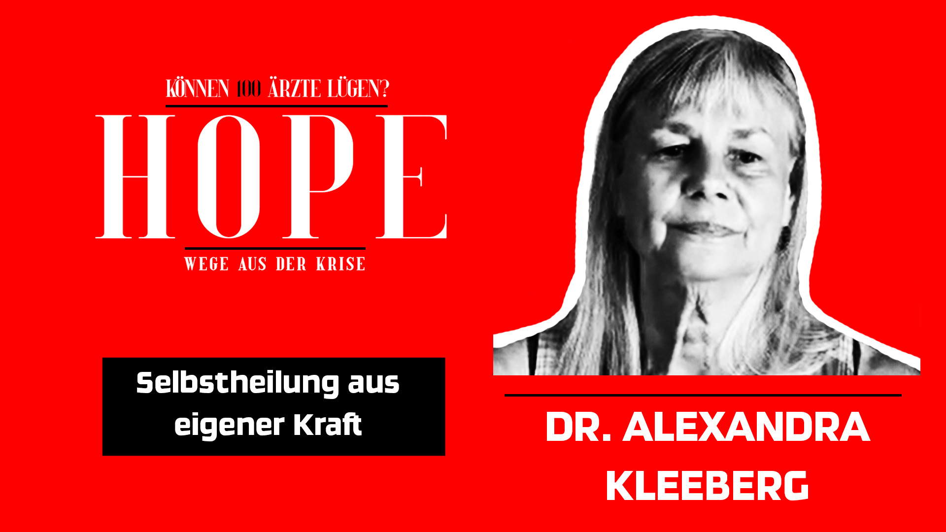HOPE – Die Hoffnung stirbt zuletzt Dr. Alexandra Kleeberg - HOPE - Die Hoffnung stirbt zuletzt